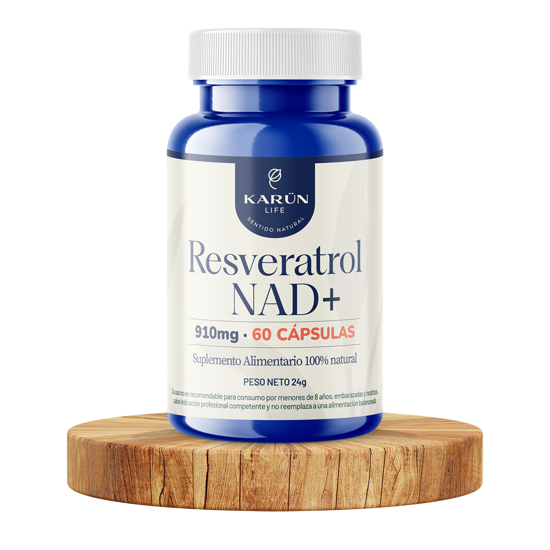 Resveratrol NAD+ 60 Caps | Energía, Longevidad y Protección Celular