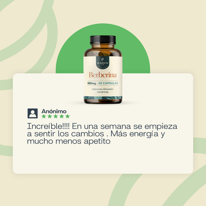 Berberina 60 Cápsulas | Control de glucosa y metabolismo | Karün Life